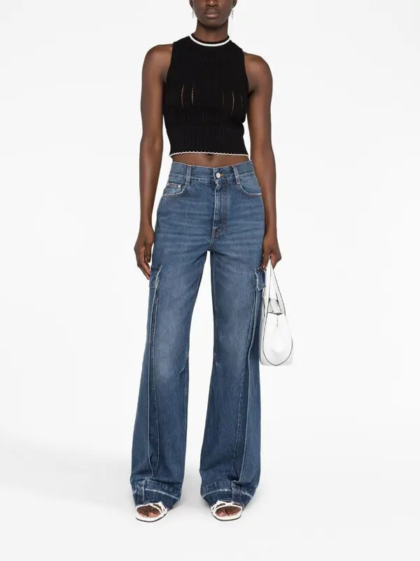 Stella McCartney Wide-leg Cargo Jeans