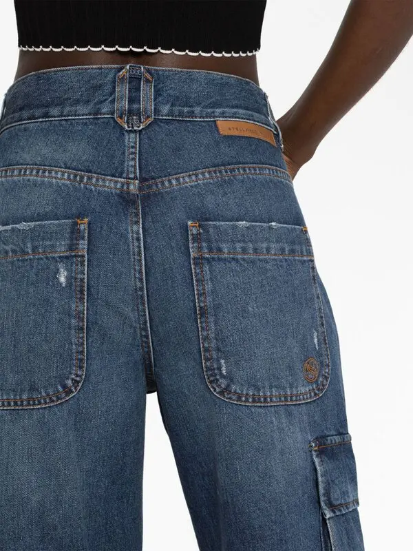 Stella McCartney Wide-leg Cargo Jeans