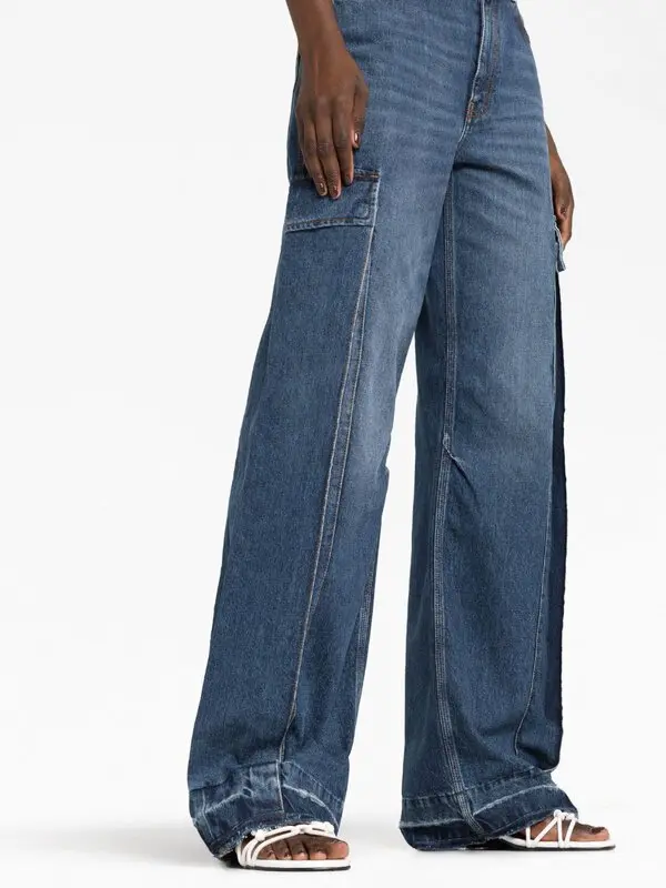 Stella McCartney Wide-leg Cargo Jeans