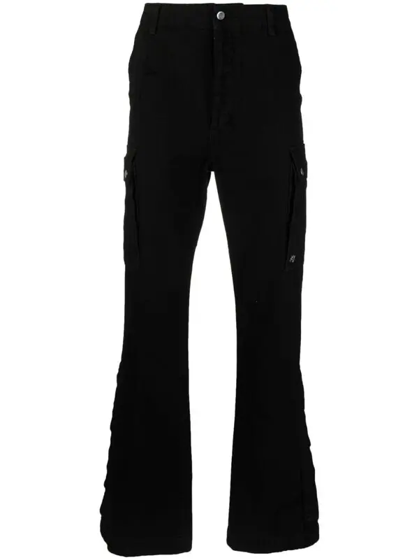 Amiri M65 Cargo Kick Flare Jeans - Black