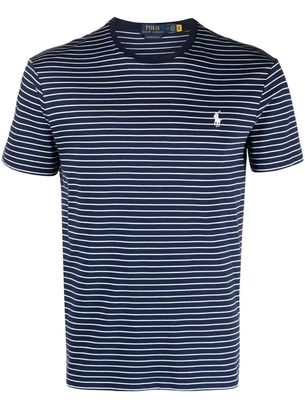 Polo Ralph Lauren Striped Cotton T-shirt - Blue