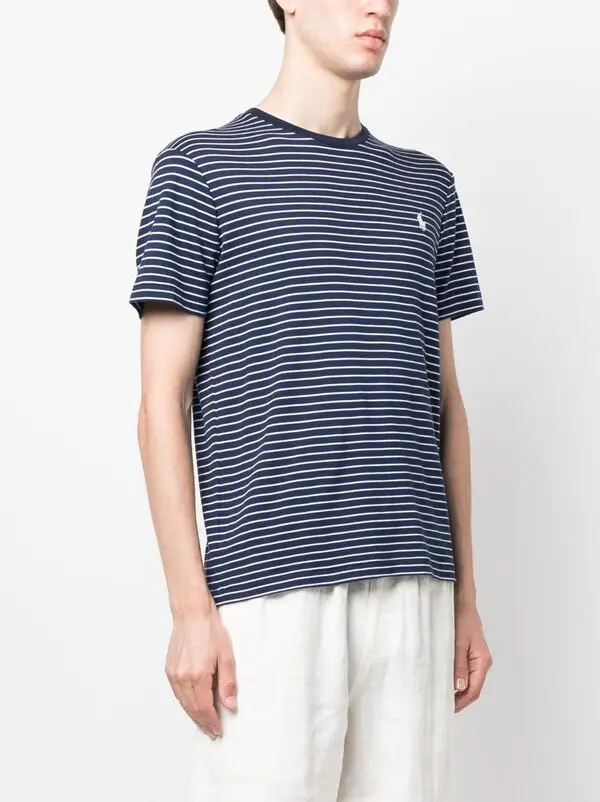Polo Ralph Lauren Striped Cotton T-shirt - Blue