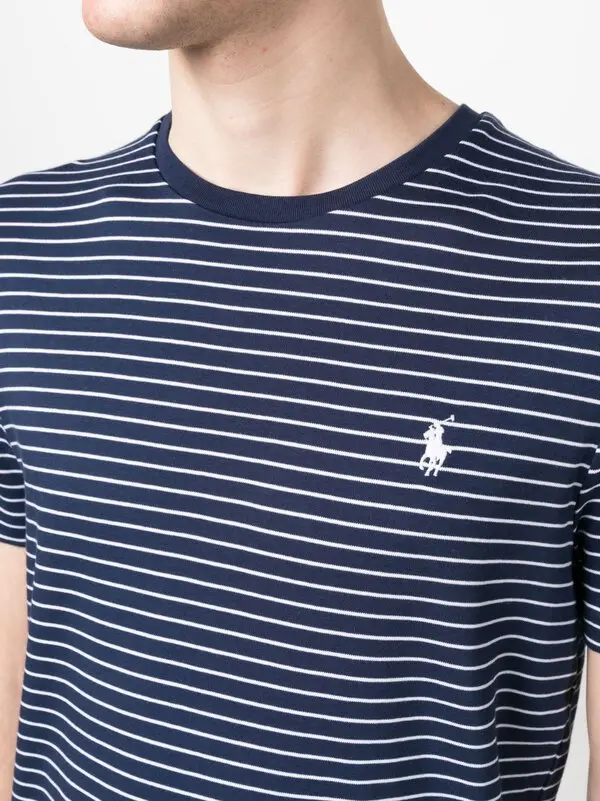 Polo Ralph Lauren Striped Cotton T-shirt - Blue