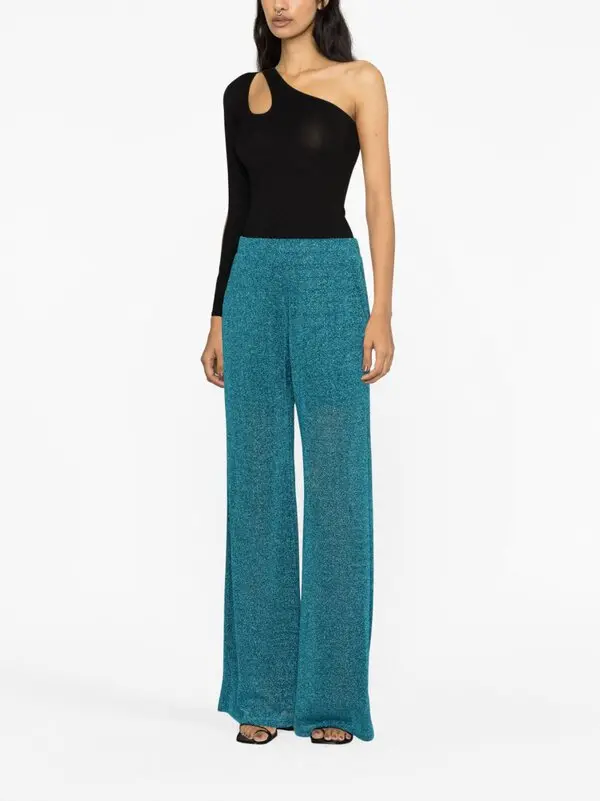 Amen Lurex Wide-leg Trousers