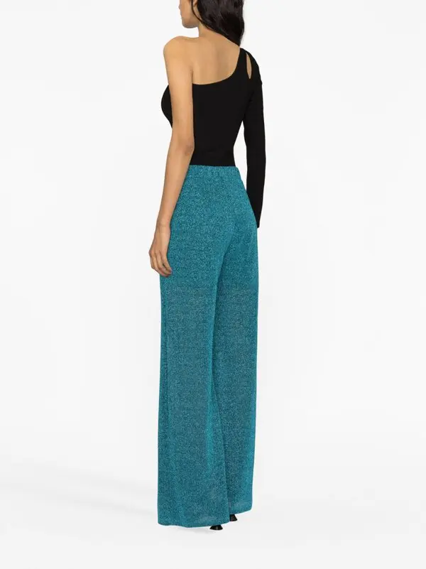Amen Lurex Wide-leg Trousers
