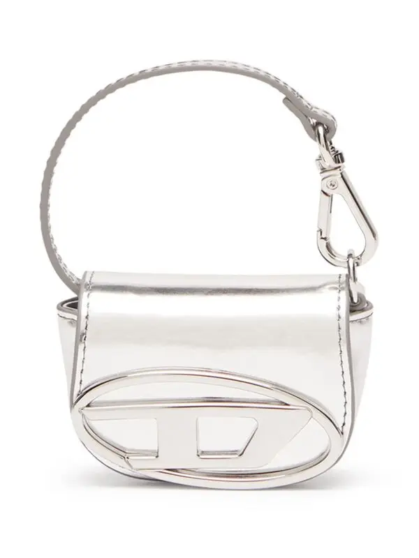 DIESEL® 1dr Bag Charm - Silver