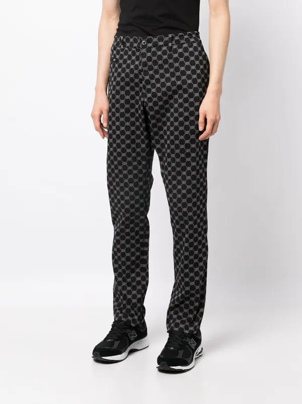 MASTER BUNNY EDITION Logo-print Straight-leg Trousers
