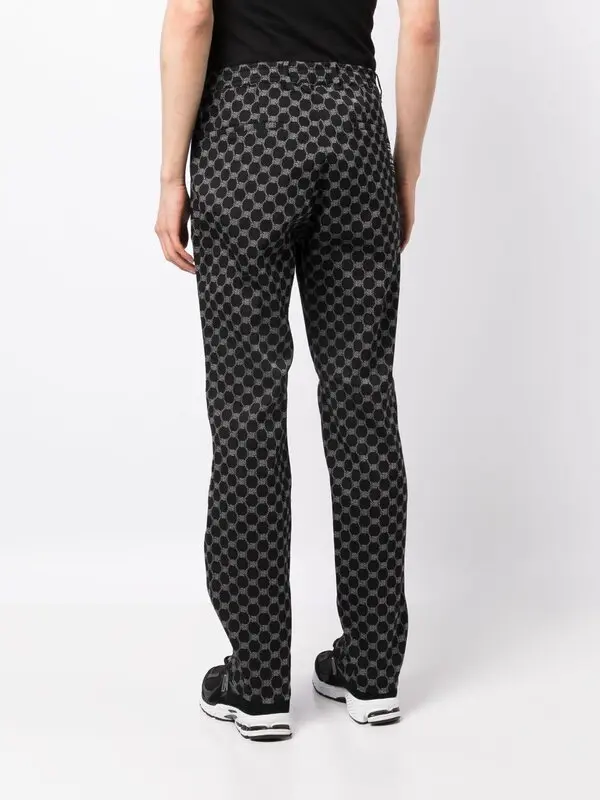 MASTER BUNNY EDITION Logo-print Straight-leg Trousers