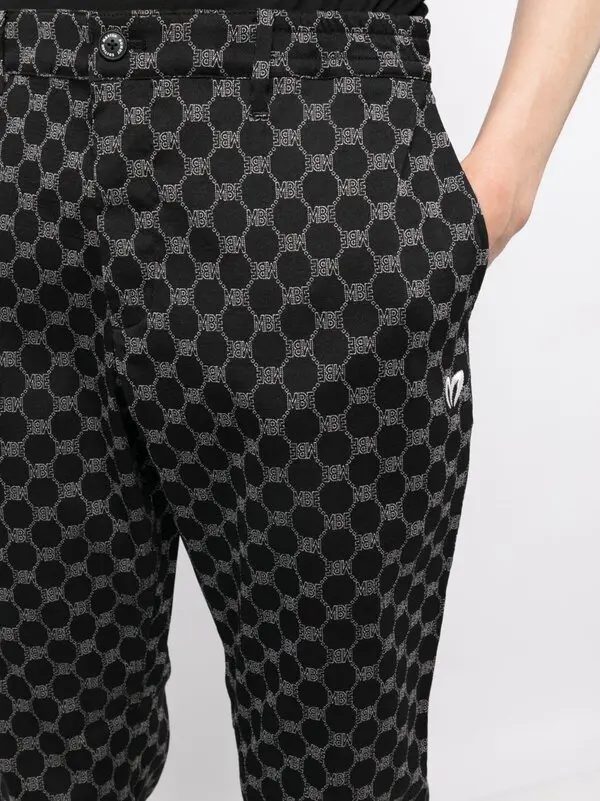 MASTER BUNNY EDITION Logo-print Straight-leg Trousers