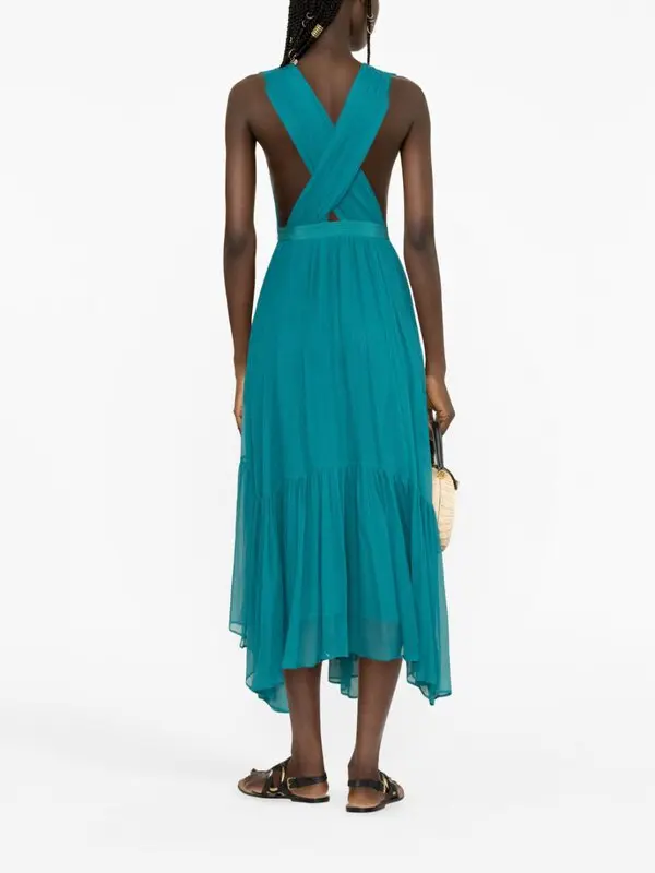 Ulla Johnson Sarai Plissé Silk Dress