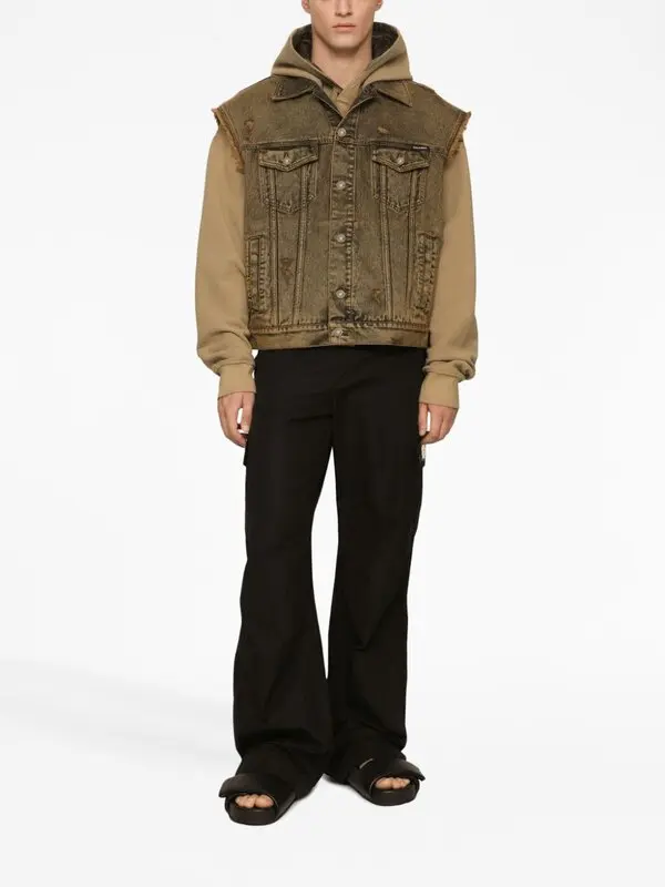 Dolce & Gabbana Overdyed Denim Gilet