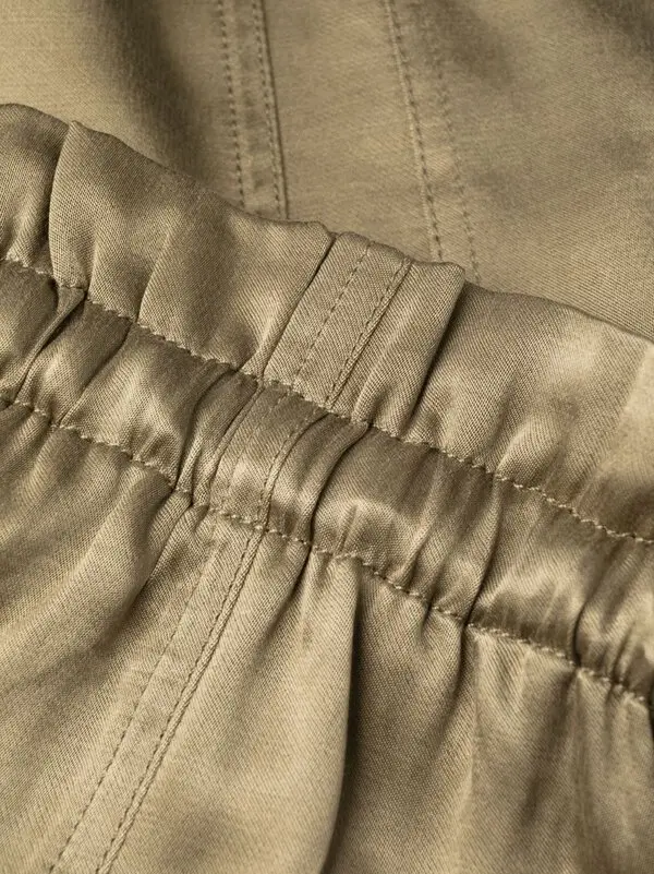 GANNI Tapered Cargo Trousers - Green