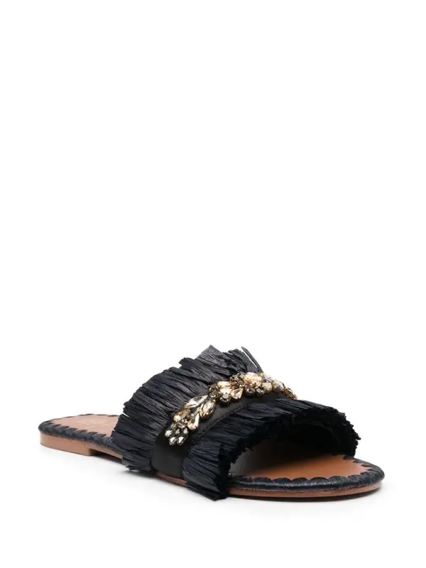 DE SIENA Semira Bead-embellished Slides