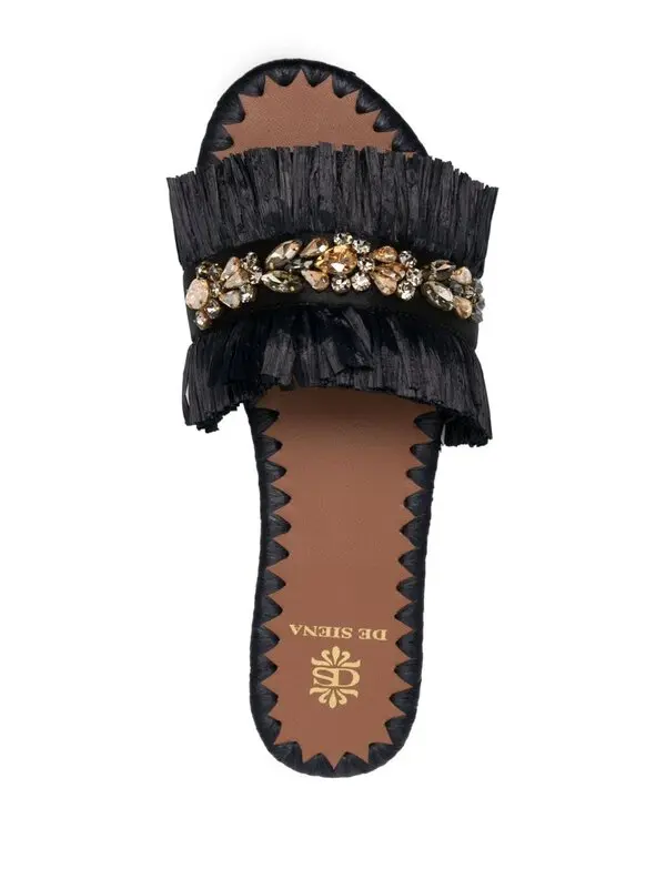 DE SIENA Semira Bead-embellished Slides