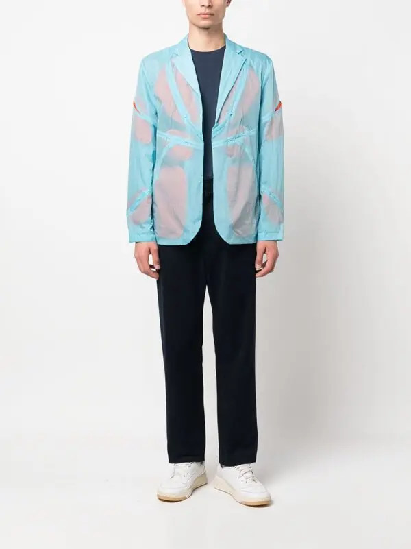 POST ARCHIVE FACTION Semi-sheer Notched-lapels Jacket