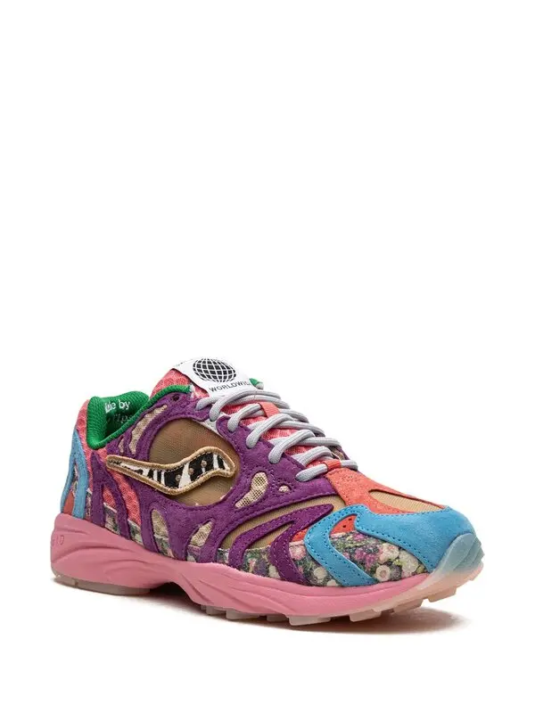 Saucony X Jae Tips Grid Azura 2000 Remember Who Fronted Sneakers - Purple