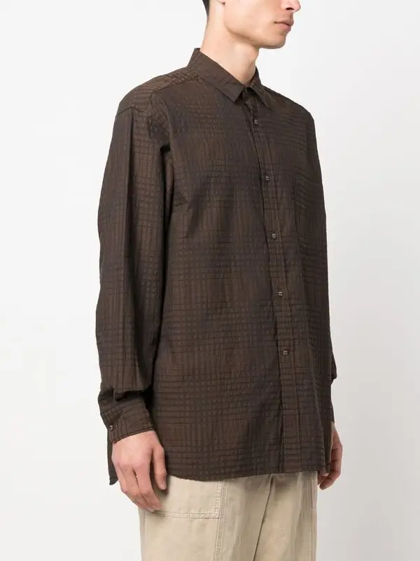 WHITE MOUNTAINEERING Checked- Jacquard Long-sleeve Shirt