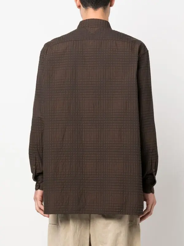 WHITE MOUNTAINEERING Checked- Jacquard Long-sleeve Shirt