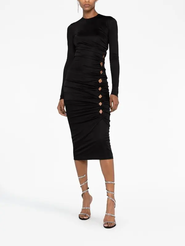 Versace X Dua Lipa Cut-out Midi Dress