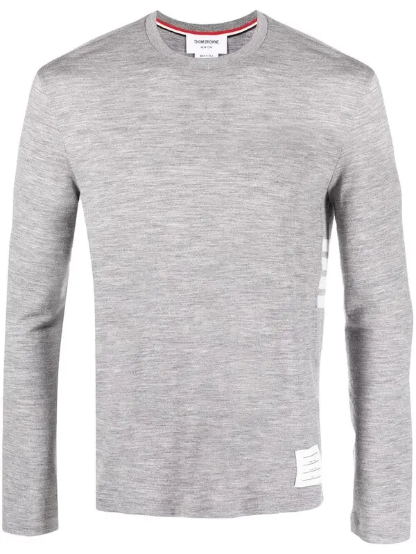 Thom Browne Round-neck Knit Jumper - Grey