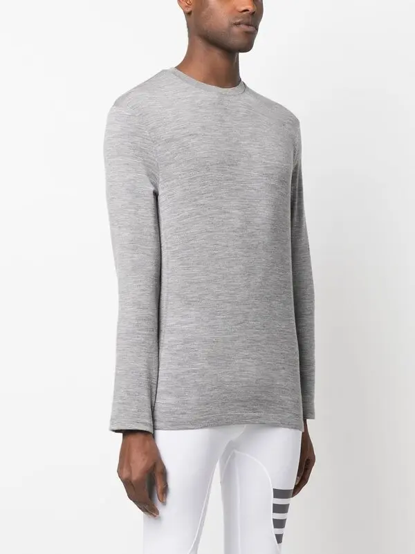 Thom Browne Round-neck Knit Jumper - Grey