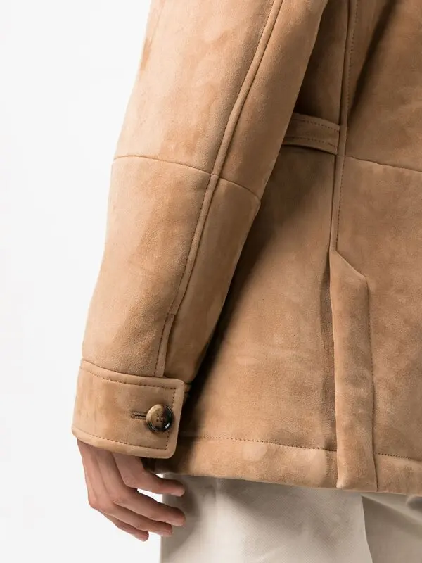 Brunello Cucinelli Button-down Suede Jacket