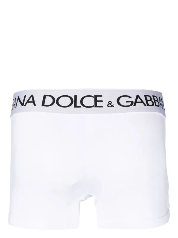 Dolce & Gabbana Logo-waistband Stretch Boxers - White