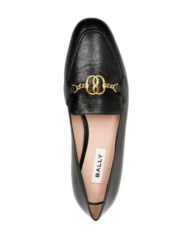 Bally O'brien Embellished Leather Loafers - Black