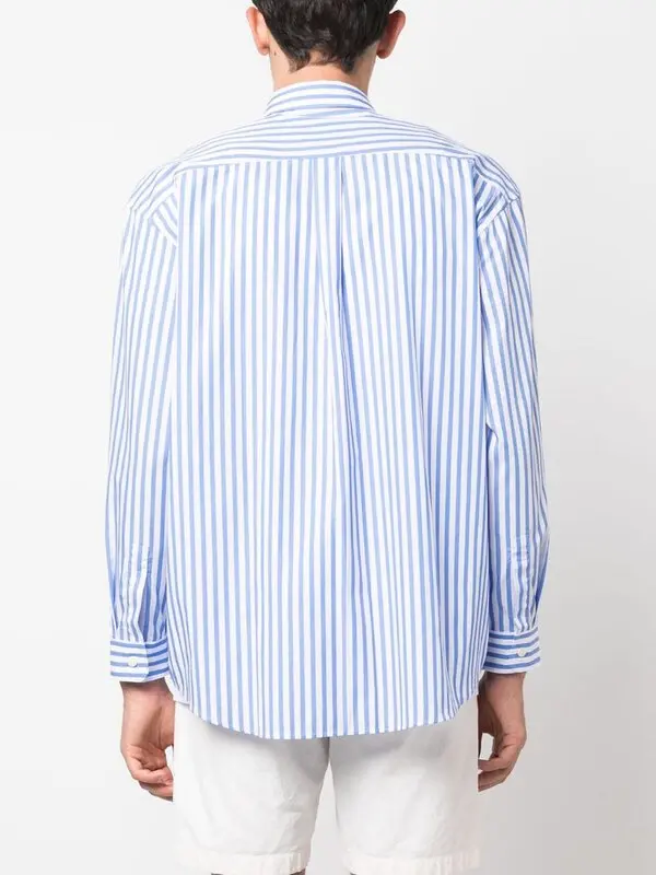 SPORTY & RICH Striped Poplin Shirt