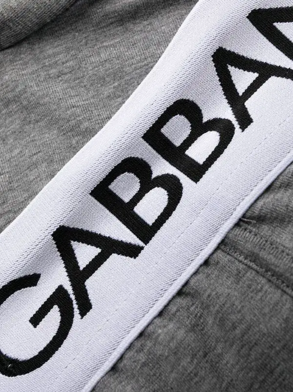 Dolce & Gabbana Logo-waistband Stretch Boxers - Grey