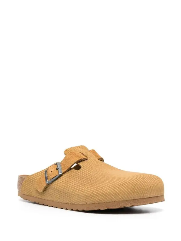 BIRKENSTOCK Boston Corduroy Leather Slippers