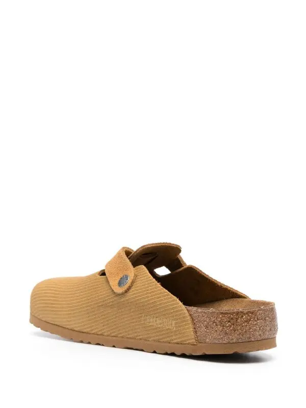 BIRKENSTOCK Boston Corduroy Leather Slippers