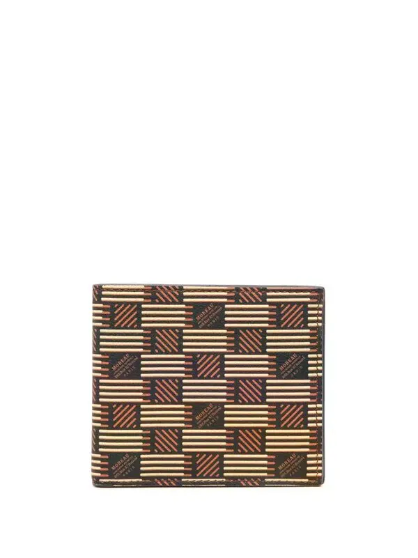 Moreau Monogram-print Leather Wallet - Brown