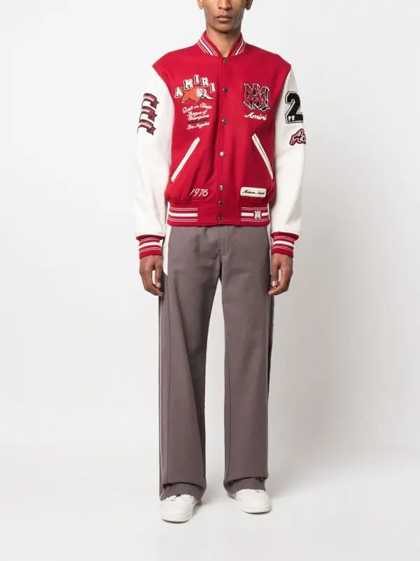 Amiri Logo-patch Varsity Jacket