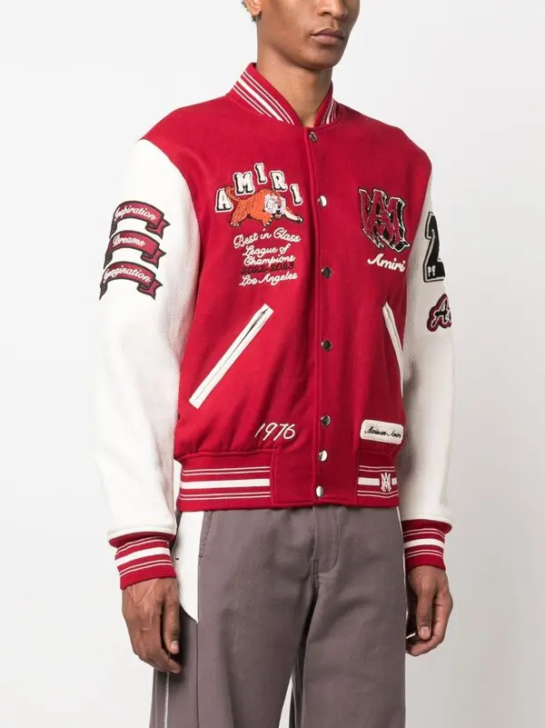 Amiri Logo-patch Varsity Jacket