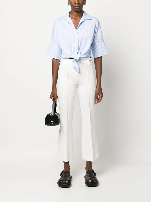 CALLAS MILANO Lola High-waisted Flared Trousers - White