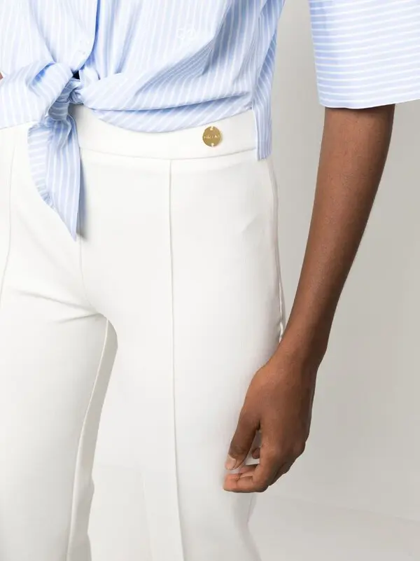 CALLAS MILANO Lola High-waisted Flared Trousers - White