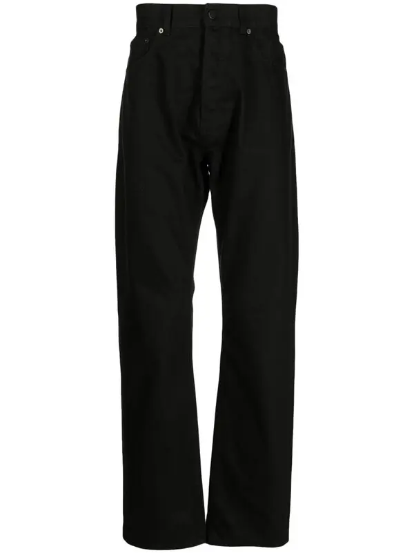 Fear Of God High-waisted Straight-leg Jeans - Black