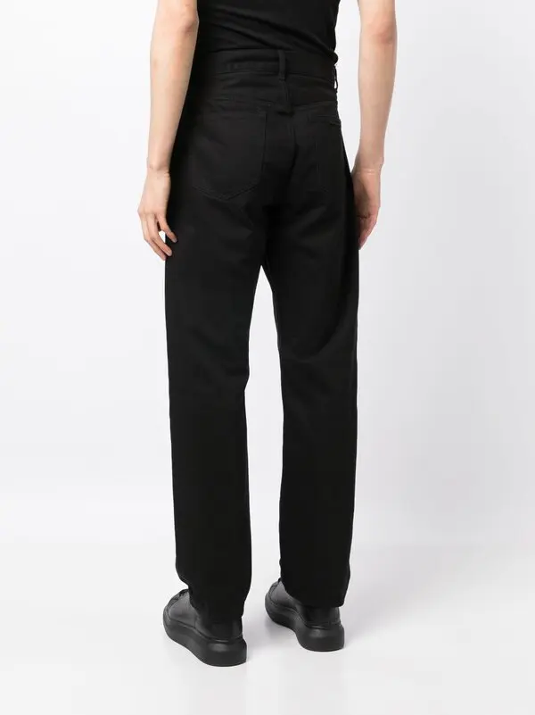 Fear Of God High-waisted Straight-leg Jeans - Black