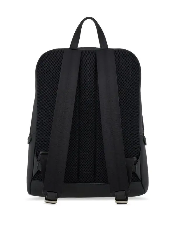 FERRAGAMO Embossed-logo Leather Backpack - Black