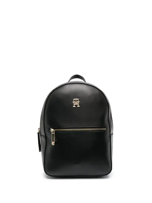 Tommy Hilfiger Logo-plaque Backpack - Black