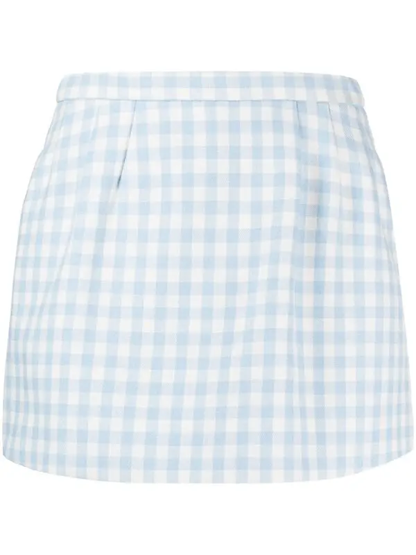 Red Valentino Gingham-check Mini Skort