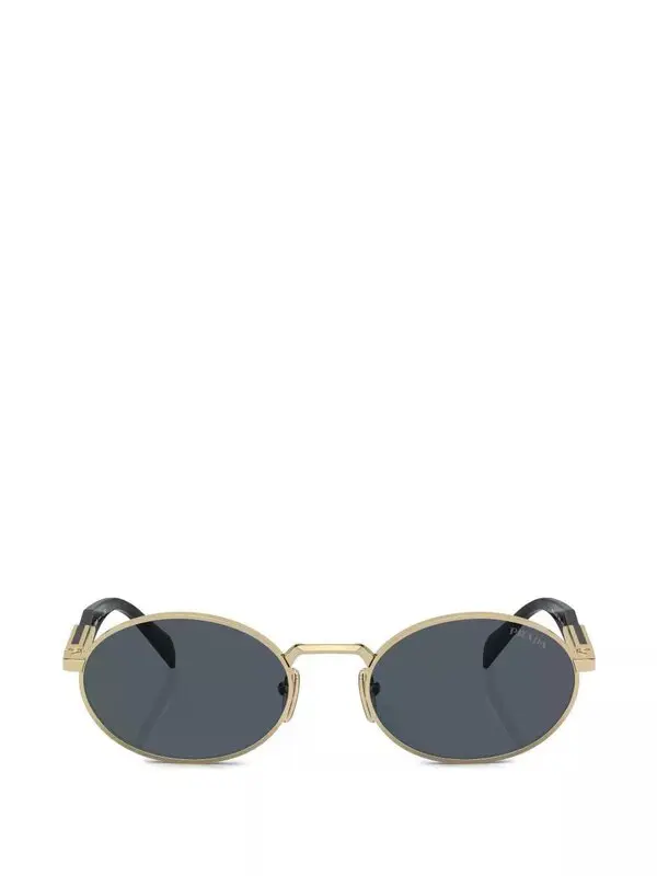 Prada Oval-frame Sunglasses - Gold