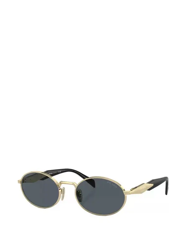Prada Oval-frame Sunglasses - Gold