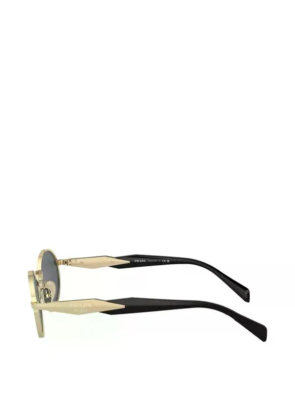 Prada Oval-frame Sunglasses - Gold