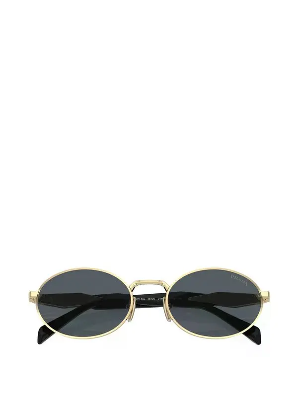 Prada Oval-frame Sunglasses - Gold