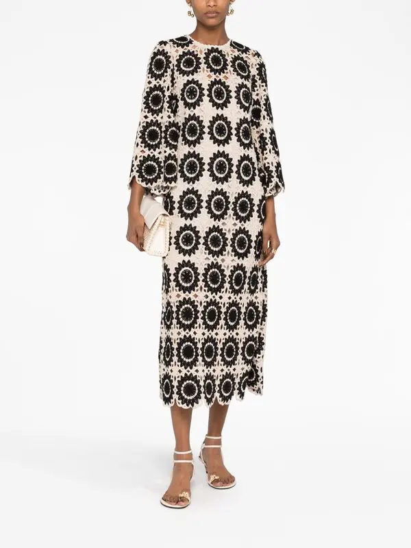 Zimmermann Ginger Crochet Midi Dress