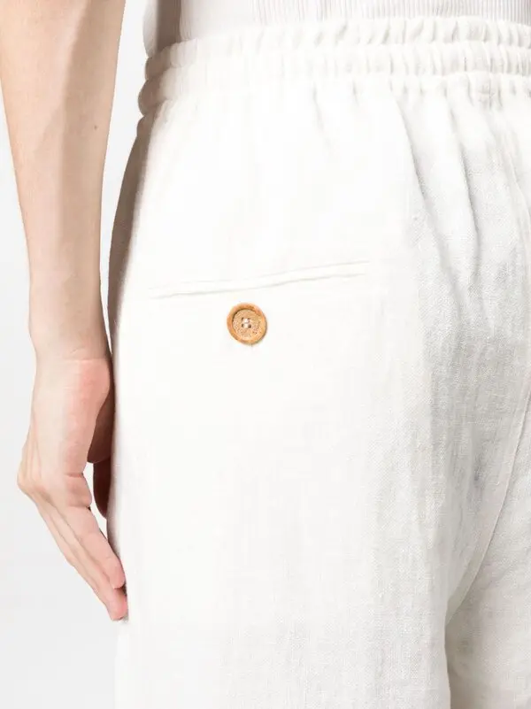 Commas Mid-rise Wide-leg Trousers - White