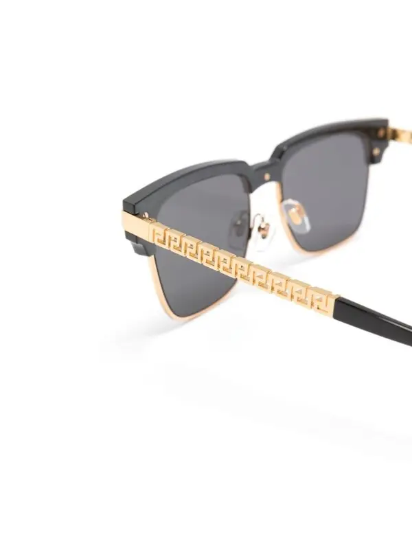 Versace Logo Square Frame Sunglasses