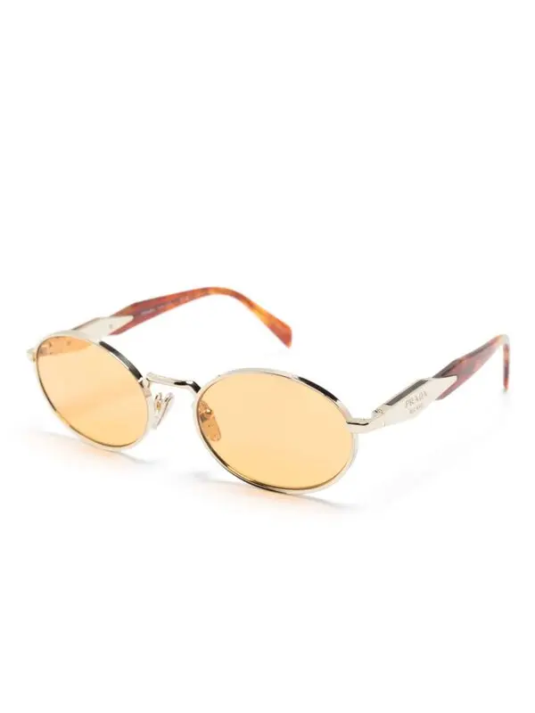 Prada Round-frame Tinted Sunglasses